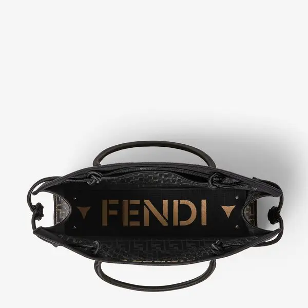 Fendi Magic Shopper Large Ff Embroidered Fabric Shopper